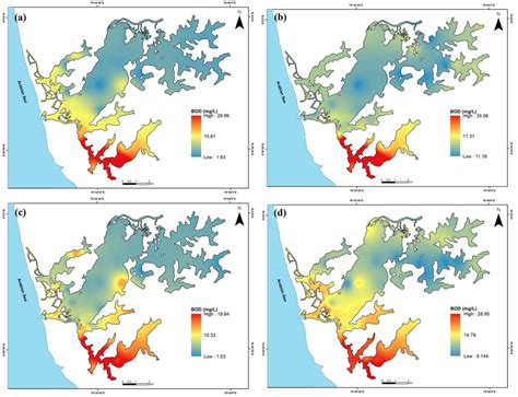 Spatio Temporal Variation Of Biological Oxygen Demand Bod In The