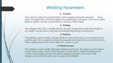 Gass Tungsten Arc Welding Gtaw Tungsten Inert Gas Welding Tig Ppt