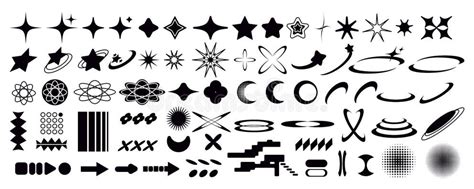 Y2k Star Stock Illustrations 12 544 Y2k Star Stock Illustrations