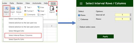 How To Select Interval Rows Or Columns In Excel Zbrainsoft