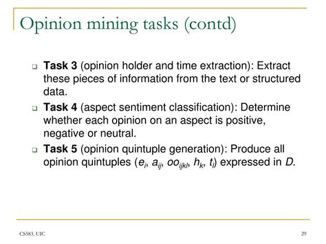 Ppt Chapter 11 Opinion Mining Powerpoint Presentation Free Download