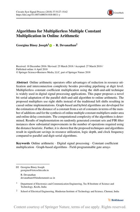 Algorithms For Multiplierless Multiple Constant Multiplication In