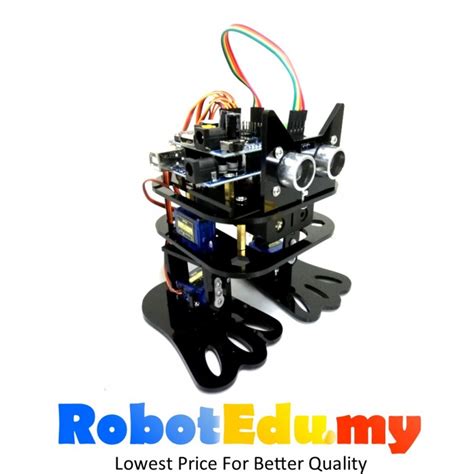 Arduino Uno Diy 4 Dof 2 Feet Humanoid Robot Dancing Robot Obstacle