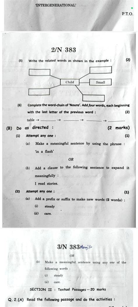 Intergenerationalpto2n 3835 Write The Related Words As Shown