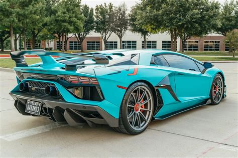 Bright Blue Lamborghini Aventador Svj Is Just About Perfect Carscoops