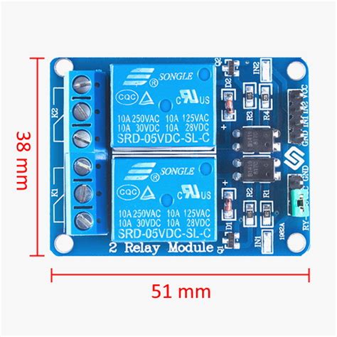 módulo relé 5v 2 canais arduino e cia