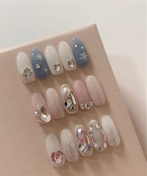 Pin By Minh On Nails Bling Nails Fake Nails Designs Nail Art Designs Videos