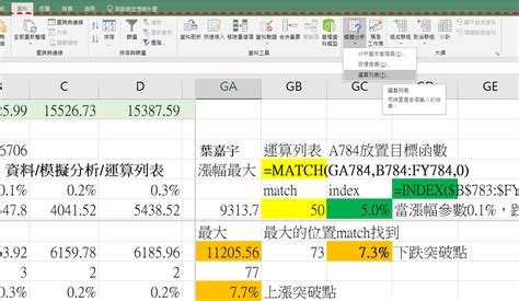 葉嘉宇excel運算列表grid Search獲得最佳參數