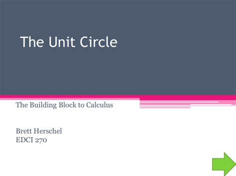 The Unit Circle