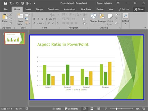 Change Presentation Aspect Ratio From Widescreen To Standard And Vice Versa In PowerPoint 2016