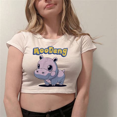 Free Shipping X Sale 20 Moo Deng Chibi 2024 Shirt Classic Tee Hoodie Sweater V Neck And