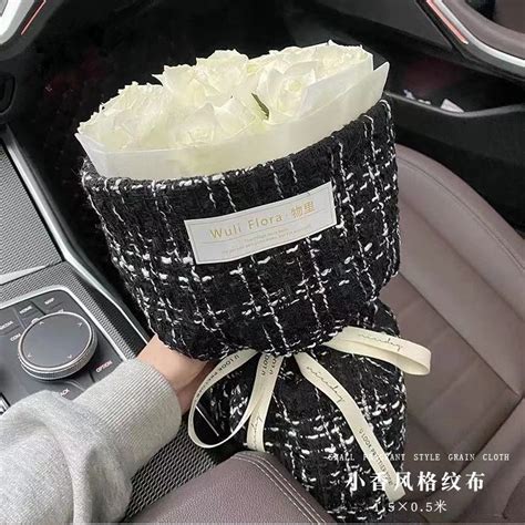 클래식 패브릭 포장 천 꽃 부케 소재 발렌타인 데이 선물 포장 천 16 미터 Aliexpress