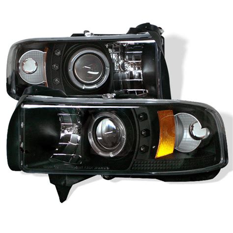 Spyder Dodge Ram 1500 94 01 94 02 Projector Headlights Led Halo Led Blk