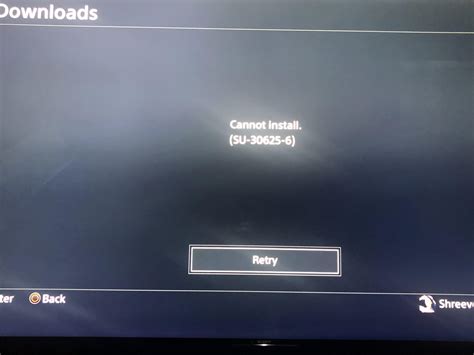 Update Is Broken ERROR CODE SU Despite Me Trying To Install It Via Internet As