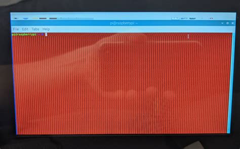 Pi Raspberry Pi B HDMI Producing Red Pink Screen With Flickering Pixels And Colorbanding