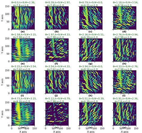 The Magnitude Of Gabor Transformation Is Obtained With N 16 Filters Download Scientific
