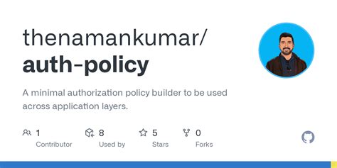 Github Thenamankumarauth Policy A Minimal Authorization Policy Builder To Be Used Across