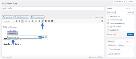 How To Create Anchor Links In Wordpress 5 Ways Bluehost