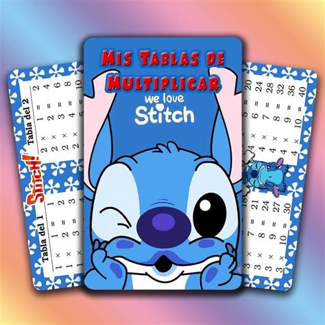 Tablas De Multiplicar Stitch Digital 1 Etsy España