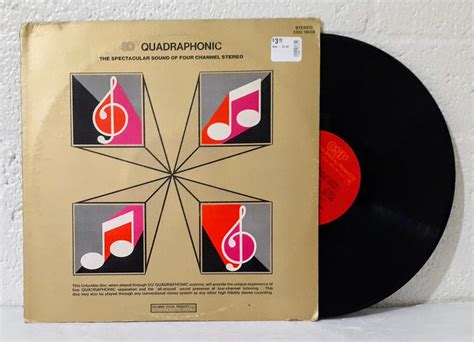 SQ Quadraphonic The Spectacular Sound Of Four Channel Stereo Vinyl LP Quadraphonic 1972 Test