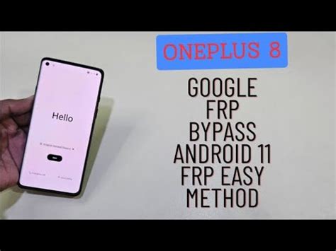 OnePlus 8 8 Pro Frp Bypass Android 11 Old Update Unlock Without Pc YouTube