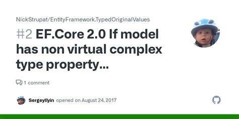 Efcore 20 If Model Has Non Virtual Complex Type Property сonfigured