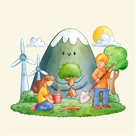 Vectores E Ilustraciones De Educacion Ambiental Dibujo Para Descargar