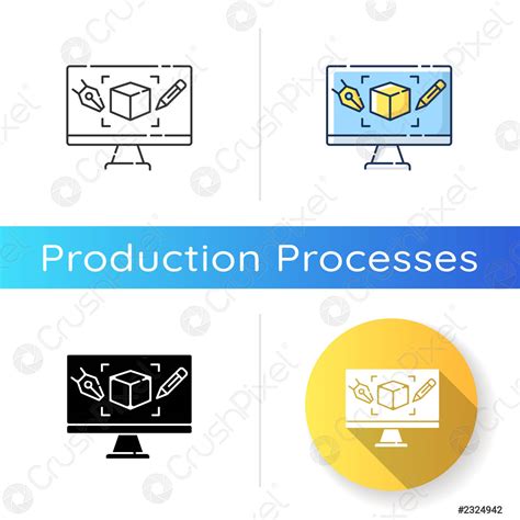 Computer Aided Design Icon Stock Vector 2324942 Crushpixel