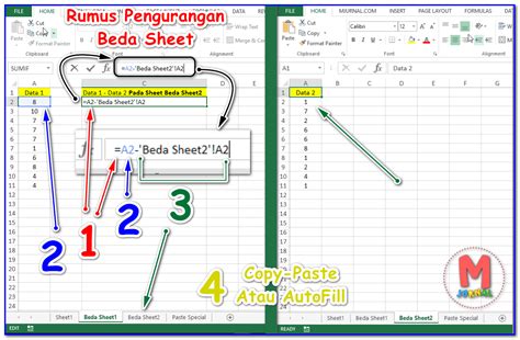 Rumus Pengurangan Pada Excel 8 Contoh Lengkap M Jurnal