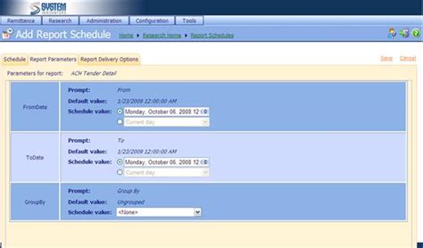 5 2 4 How To Schedule A Report Administration And Management Portal Guide