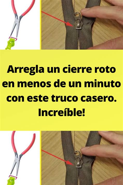 arregla un cierre roto en menos de un minuto con este truco casero increíble superjard