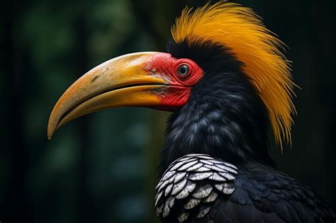 Premium Photo Intimate Encounter With The Majestic Hornbill