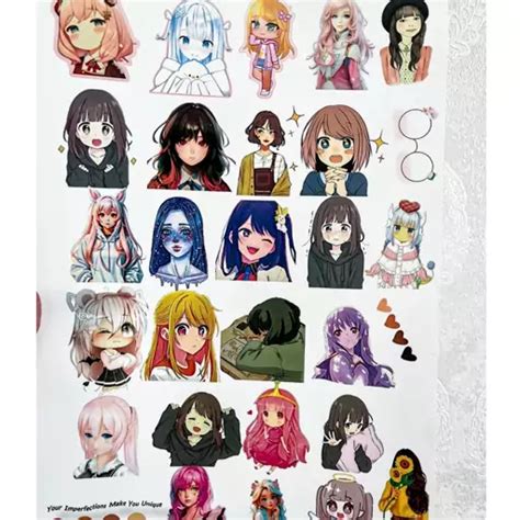 خرید و قیمت استیکر برچسب طرح دختر سایز آ4 از غرفه گالری مونس