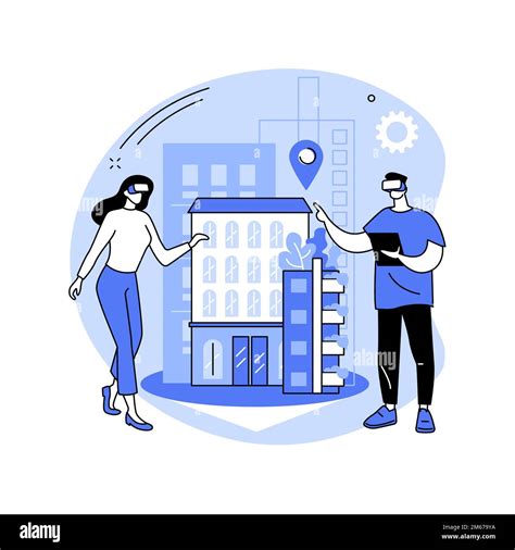 Interactive Design Visualization Abstract Concept Vector Illustration