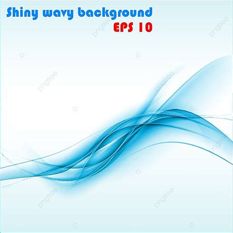 Curvaceous Blue Wave Abstract Background With Flowing Lines Vector Design Flyer Abstract Png