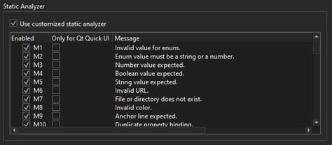 Javascript And Qml Checks Qt Creator Documentation