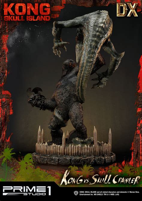Kong Skull Island Kong Vs Skull Crawler Deluxe Version Stat Sideshow