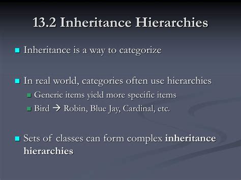 Ppt Chapter 13 Inheritance Powerpoint Presentation Free Download
