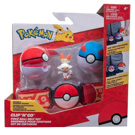 Pokemon Clip N Go Scorbunny Set Cinturon Pokeball
