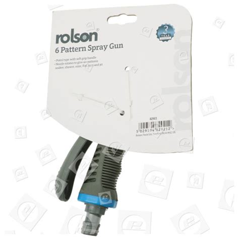 Rolson 6 Function Garden Hose Spray Gun Set Part Number 82921 Espares