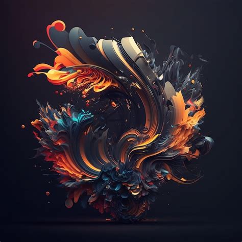 Premium Photo Abstract Colorful Explosion