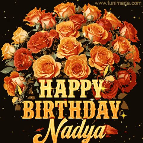Beautiful Orange Roses Birthday  For Nadya Download On