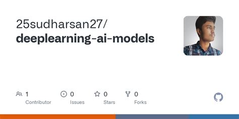 Github 25sudharsan27deeplearning Ai Models