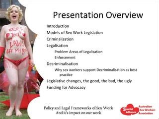 Policy And Legal Frameworks Of Sex Work PPT Sexual Health Diseases And Conditions
