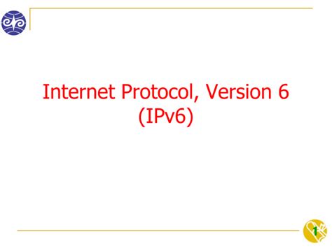 IPv Internet Protocol Version Presentation