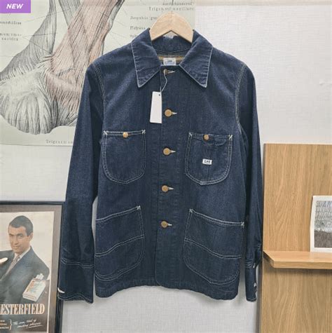 Lee 리 금장단추 포켓 데님 트러커 청자켓 S H 세컨웨어헬로마켓
