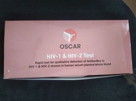 Oscar Hiv 1 And Hiv 2 Test Kit Number Of Reactionsprepskit 50 Kits