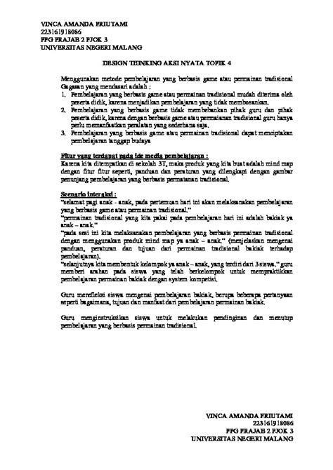 Design Thinking Aksi Nyata Topik 4 Pdfcoffee Com