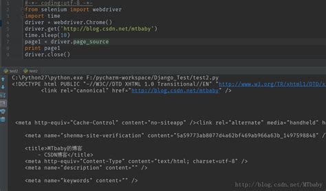 selenium 爬页面源码（page source ） pagesource csdn博客