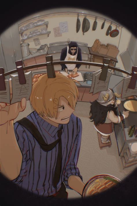 Sannuiz Sanji One Piece Senshi Dungeon Meshi Tatsu Gokushufudou Dungeon Meshi